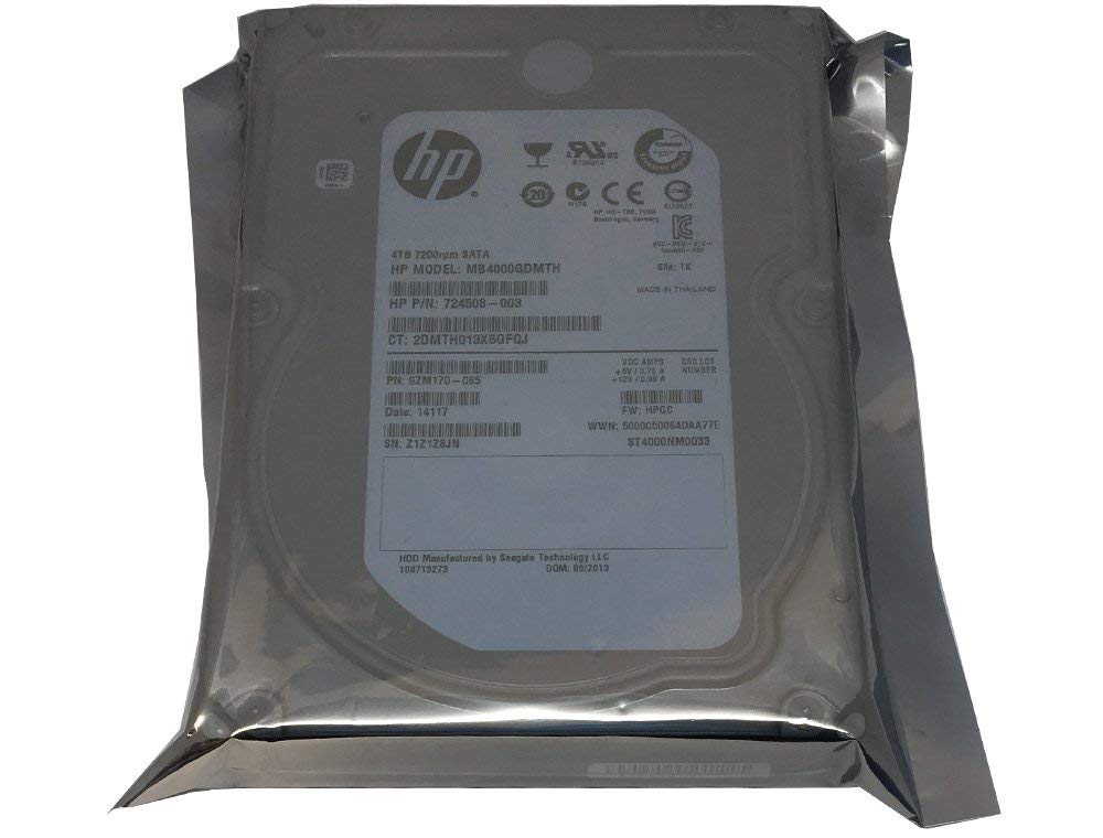 HP Constellation ES ST4000NM0033 (MB4000GDMTH) 4TB 7200RPM 128 MB Cache SATA 6.0 Gb/s 3.5 inch Internal Enterprise Hard Drive OEM (MB4000GDMTH) (Renewed)