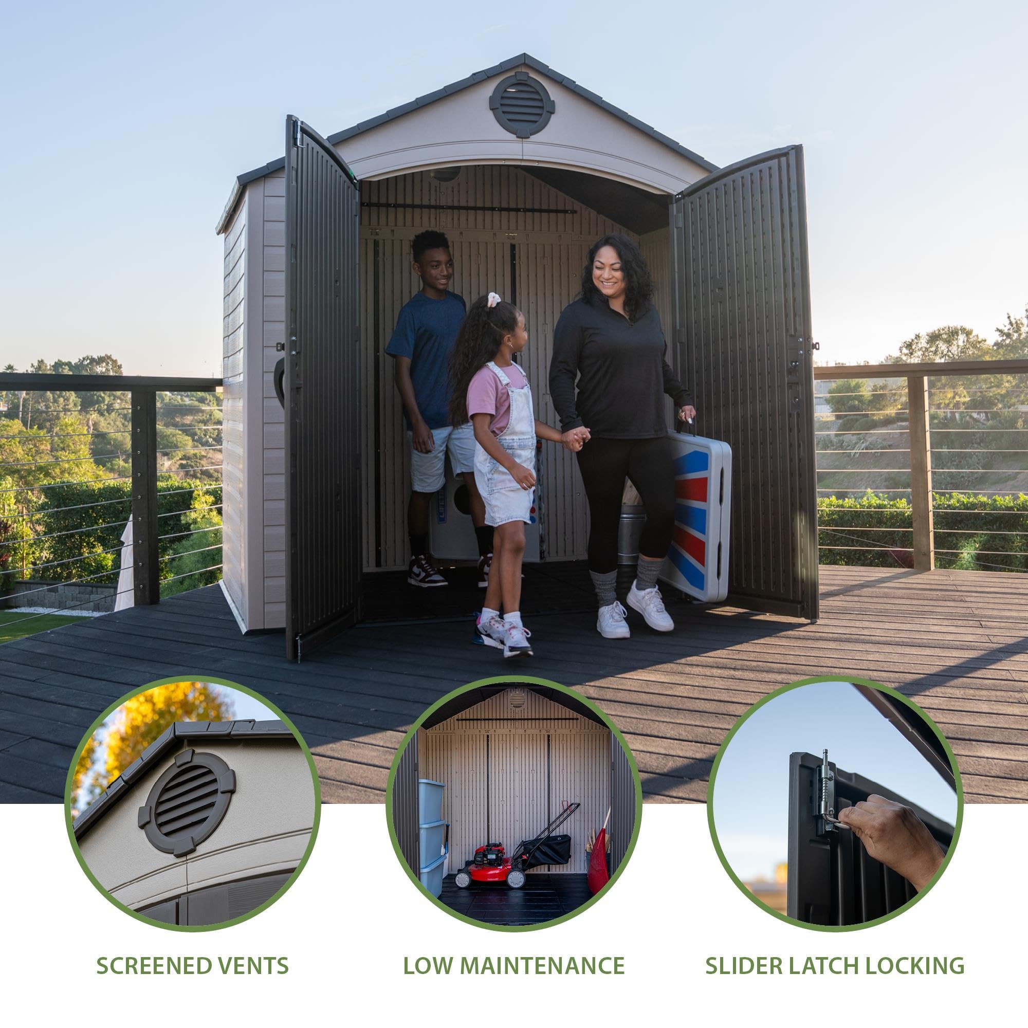 Lifetime Outdoor Storage Shed, 8 x 5 Foot