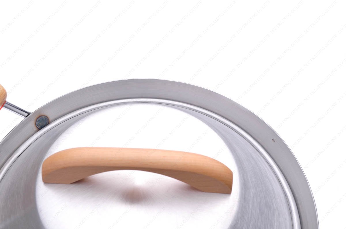 Aluminum Flat Wok Lid/Wok Cover, 18-Inches, (For 19" or 20" Wok), 18 Guage, USA Made