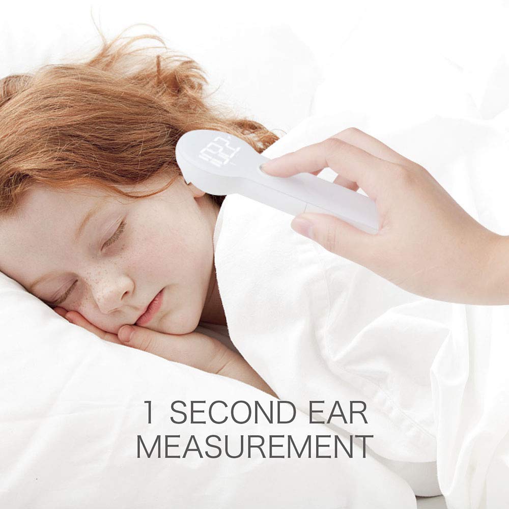 FDoc Forehead Thermometer for Babies, Adults, Children, 1 Second Results, Infrared IR Digital Thermometer to Measure Fever in Humans