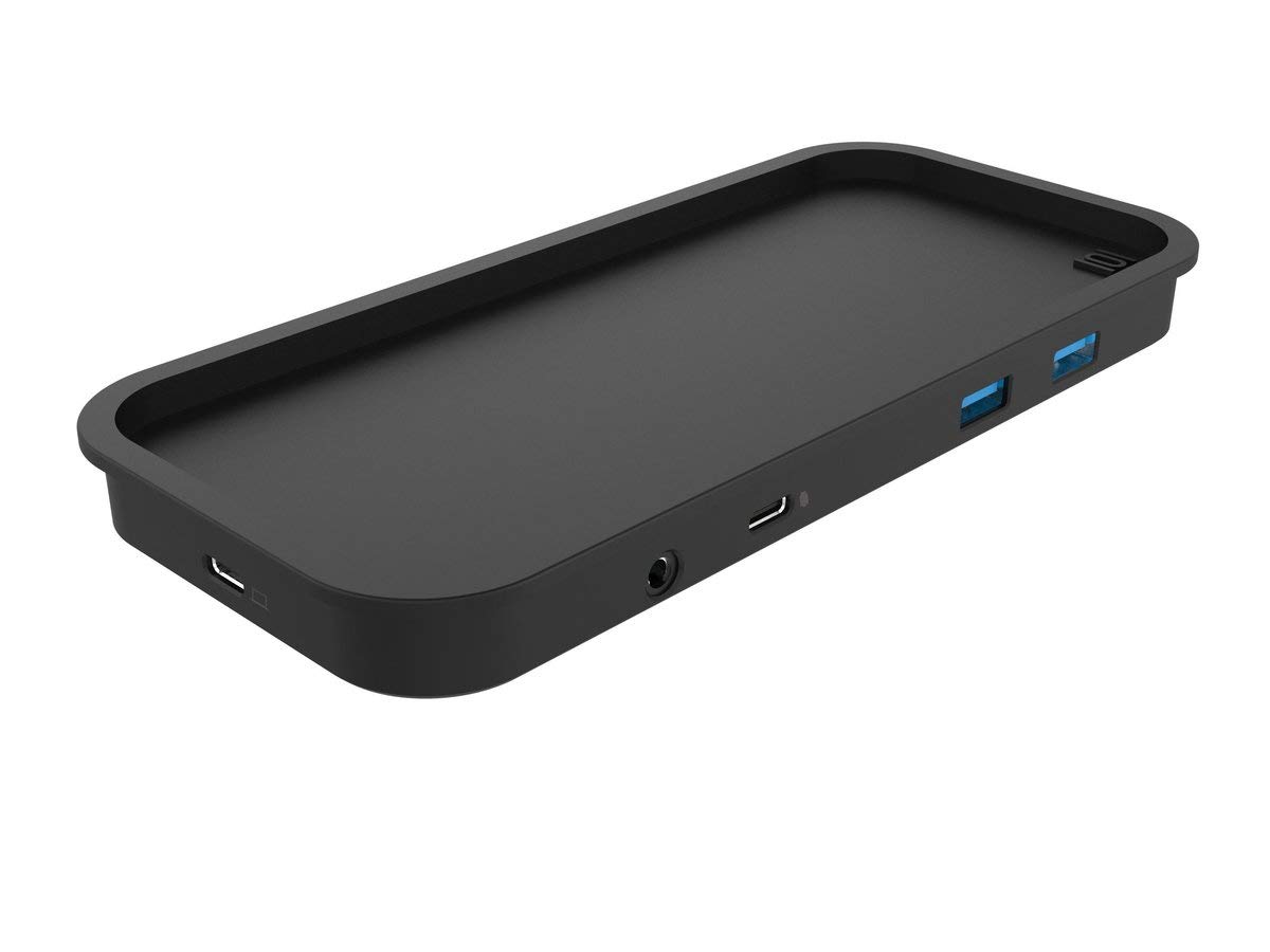 Function101 BentoStack Hub- Organizer + USB Type C 8-Port Valet Hub 4K HDMI (30Hz), Gigabit Ethernet, USB-C Pass-Through, SD/Micro Card Readers, USB 3.0 - Compatible MacBook Pro and iPad Pro