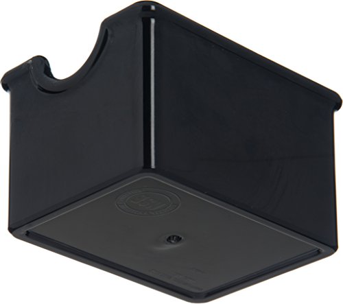 Carlisle FoodService Products 455003 Styrene Sugar Caddy, Black, Small