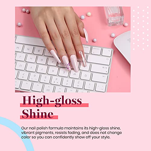 beetles Gel Polish 15ml Barely Pink Soak Off LED Nail Lamp Nail Art Manicure Salon DIY Home Solid Gel 0.5Oz