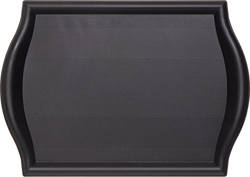 Carlisle FoodService Products 1217BT03 Bistro Plastic Café Tray, 12" X 17", Black