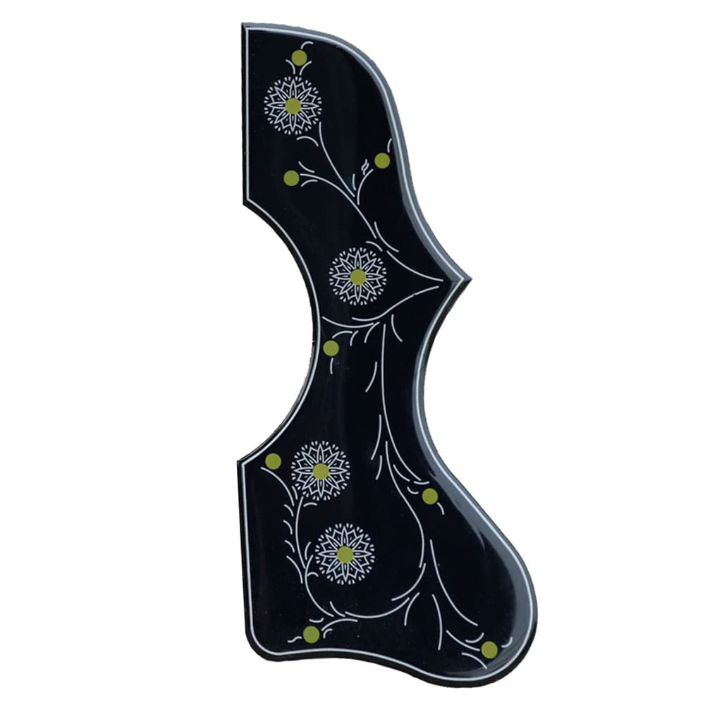 43" Pickguard for SJ200 Acoustic Guitar Celluloid Black Right Left Hand (right hand)