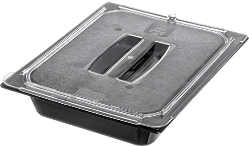 Carlisle FoodService Products 10230U07 StorPlus Half Size Polycarbonate Universal Handled Food Pan Lid, Clear