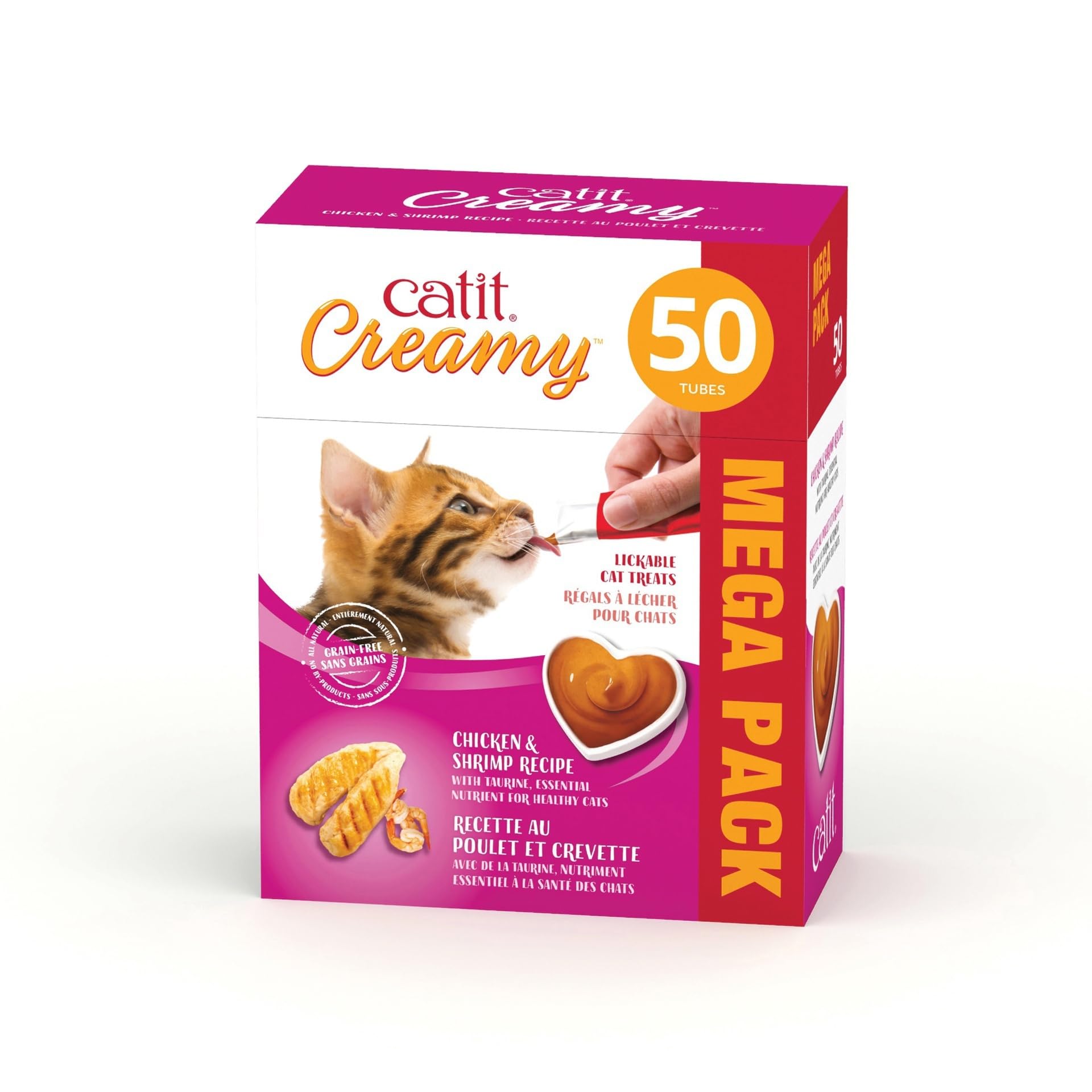 Catit Creamy Lickable Cat Treat β Hydrating and Healthy Treat for Cats of All Ages - Assortment, 72-Pack
