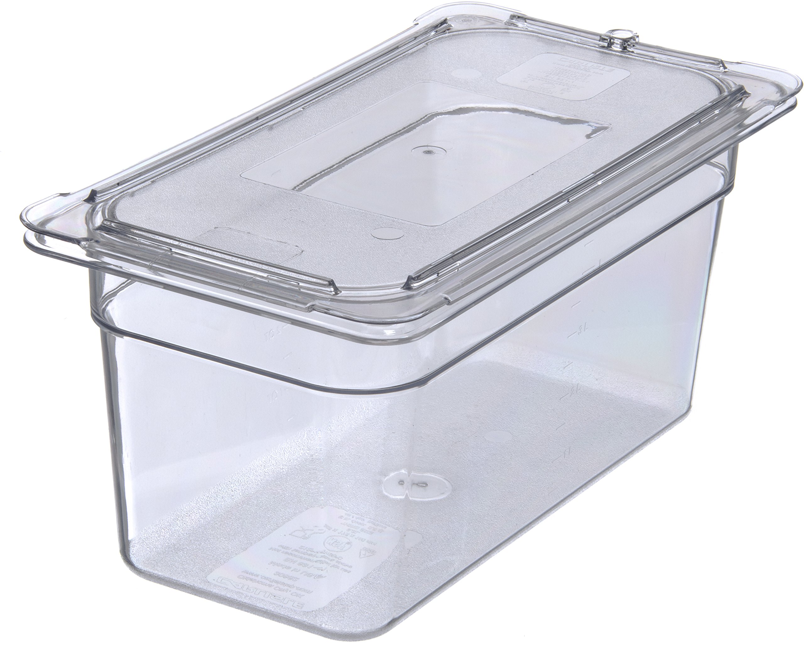 Carlisle FoodService Products 10276U07 StorPlus Third Size Polycarbonate Universal Flat Surface Food Pan Lid, Clear
