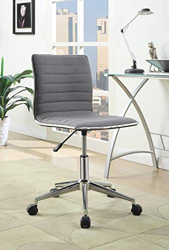 Coaster Furniture Adjustable Height Office Chair Grey and Chrome 800727