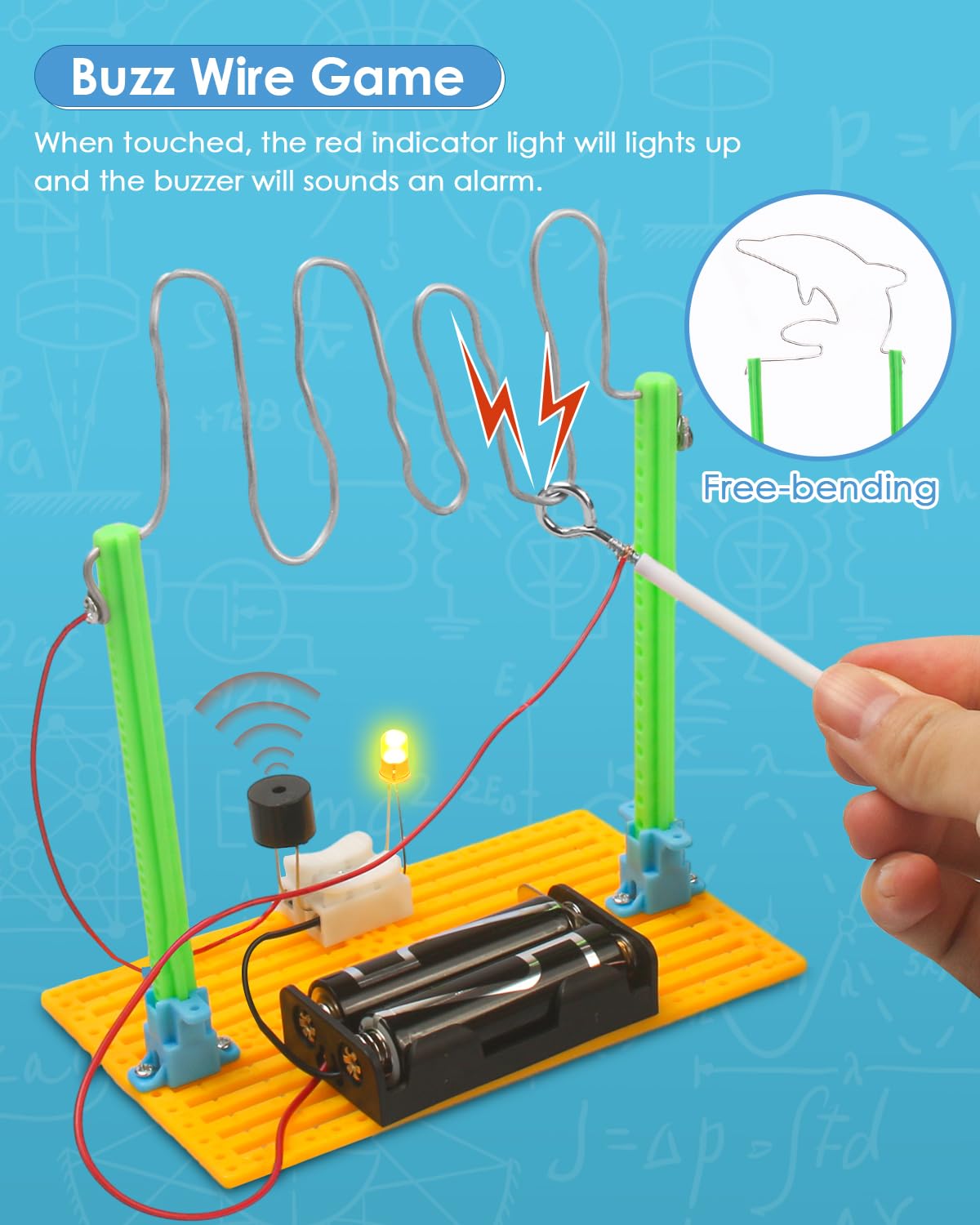 6 Set STEM Kits, DC Motor Electronic Robotic for Kids Age 8-12, STEM Projects, DIY Science Experiments Circuit Building Kits, Electric Robot Toy, Gift for 8 9 10 11 12 Year Old Boys and Girls