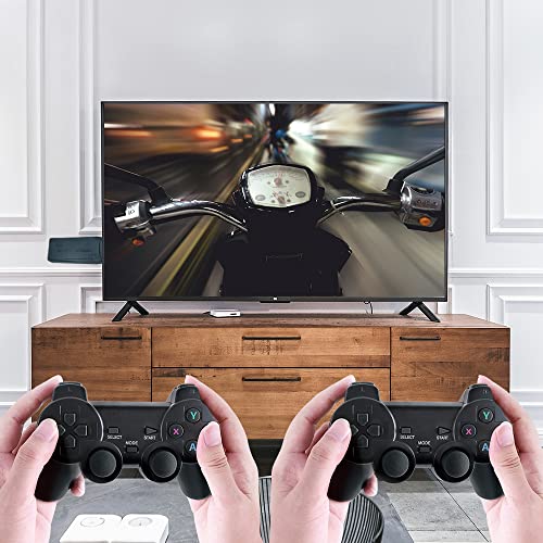 CONSOLE GAME STICK MINI RETRO 4K 10000+ JOGOS 2 CONTROLE SEM FIO PS1