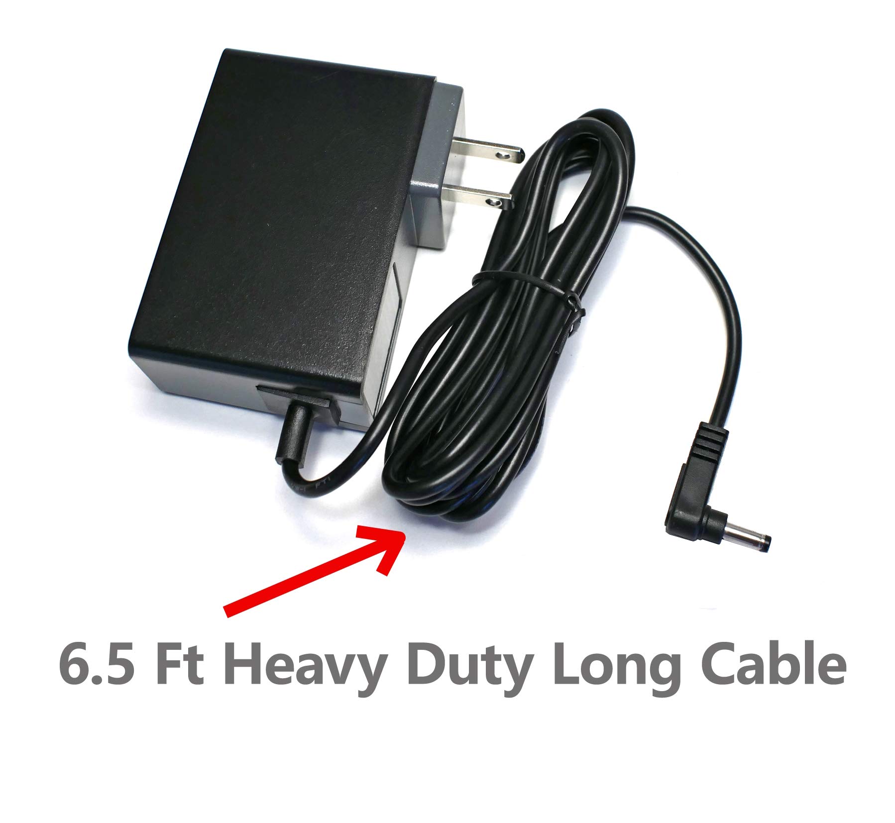 EDO Tech AC Wall Charger Power Adapter for 7 8 9 10 Inch Philips Portable Dual Screen DVD Player Pd9000 Pd9016 Pd9012 Pd9030 Pet702p/17 (6.5 Ft Long Cord)