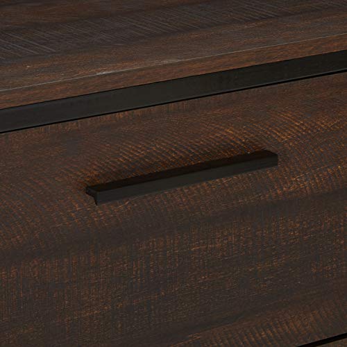 Coaster Home Furnishings Edmonton Dresser with Six Dovetail Drawers Rustic Tobacco and Dark Bronze