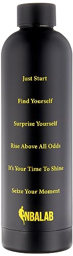 BLACC Bottle Officially Licensed NBA Golden State Warriors Stainless Steel Insulated Water Bottle | 25oz Basketball Thermos