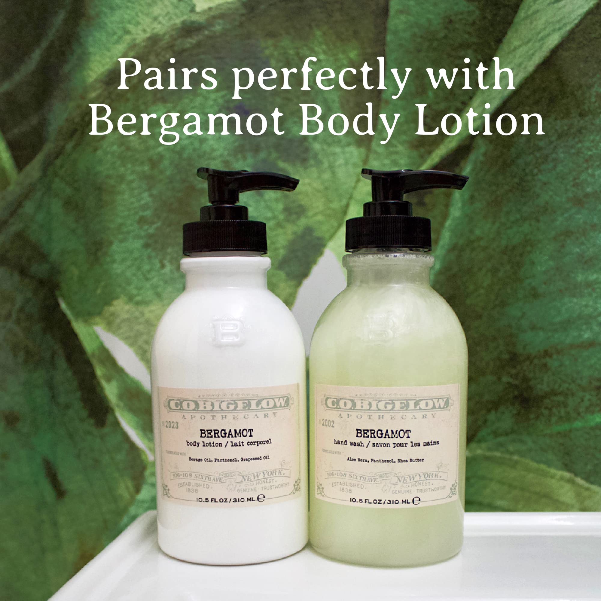 C.O. Bigelow Hand Wash, Bergamot Liquid Soap Iconic Collection Bergamot Hand Wash, 10.5 fl oz