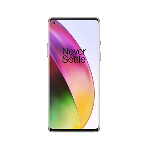OnePlus 8 (5G) Dual-SIM IN2013 128GB/8GB RAM (GSM + CDMA) Factory Unlocked Android Smartphone (Interstellar Glow)- International Version