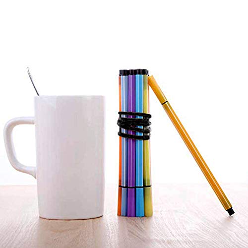 Rubber Bands, 35 Pcs Large Thick Elastic Rubber Bands Set 200mm*10mm Heavy Duty Black Trash Can Bands for Office Home School Bank Bank, Strong Durable Wide for Industrial, Cat Litter Box,File Folders