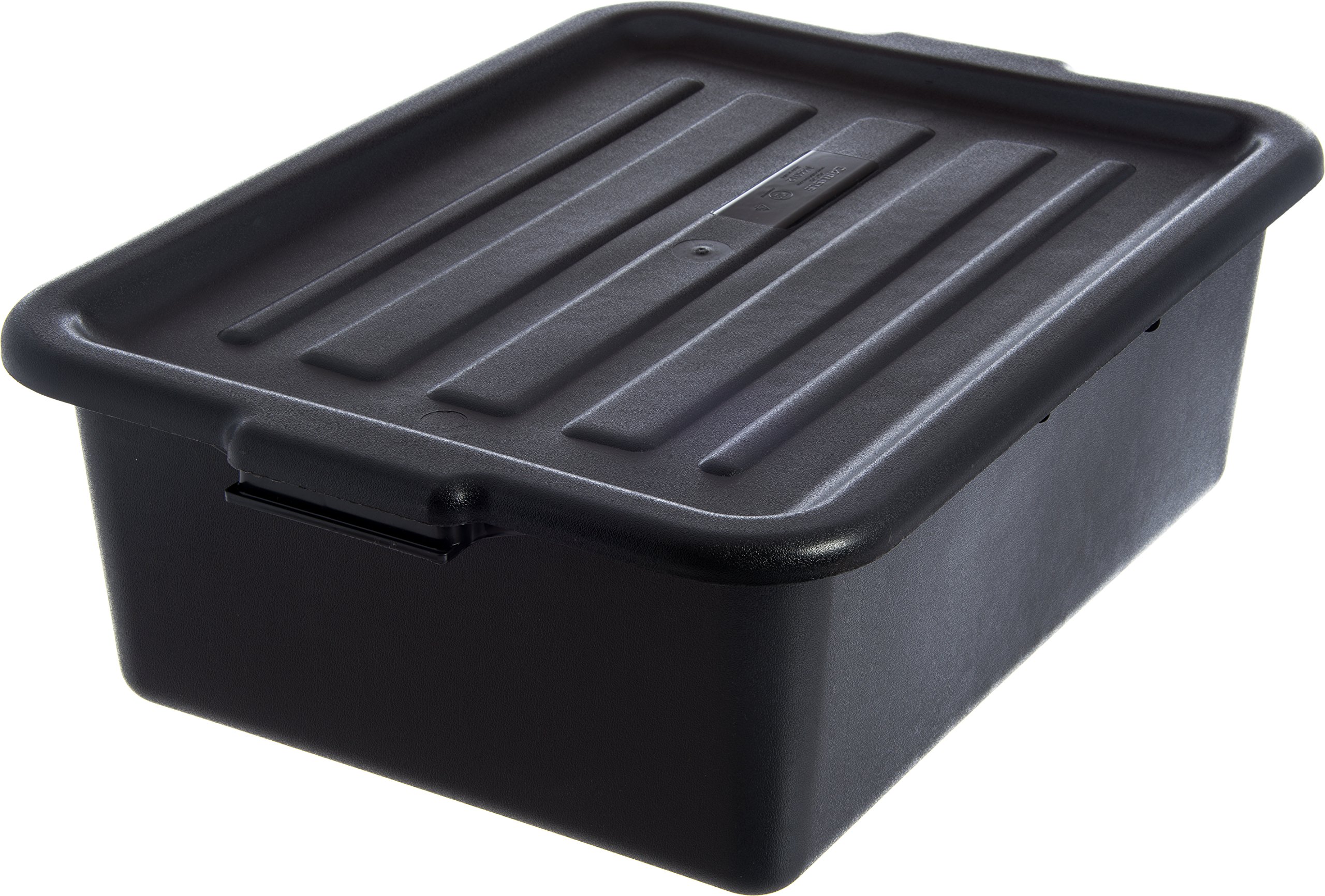 Carlisle FoodService Products N4401103 Comfort Curve™ Ergonomic Wash Basin Tote Box, 7" Deep, Black (Pack of 12)