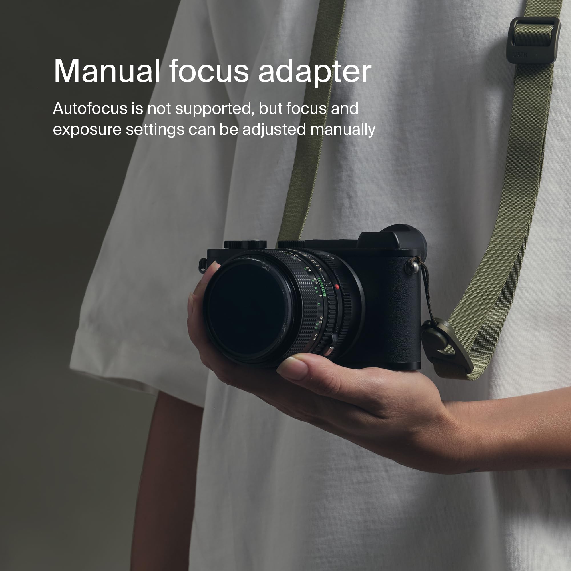 Urth Lens Mount Adapter: Compatible with Nikon F Lens to Sony E Camera Body