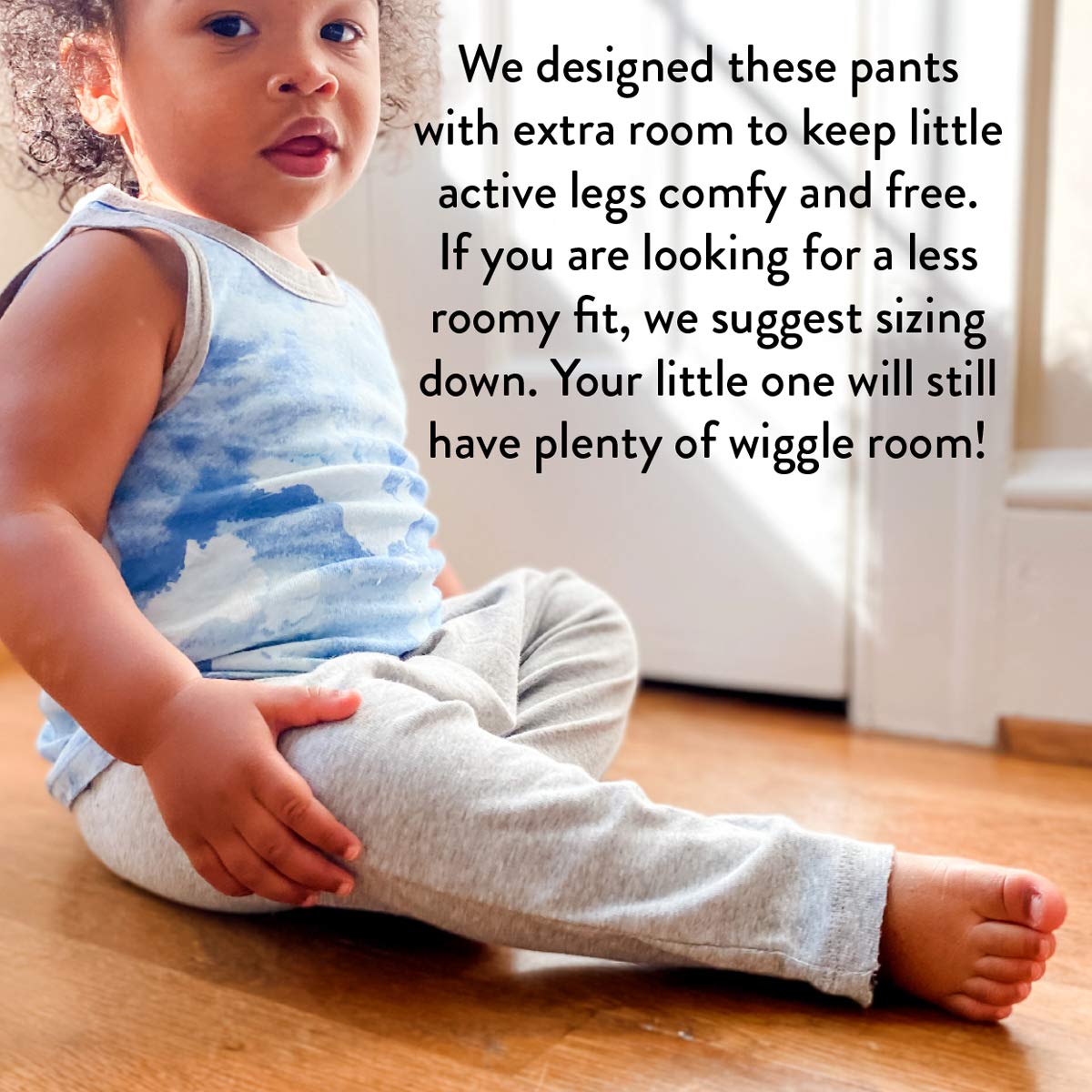 Honest Baby unisex baby Cuff-less Multi-pack Honest Organic Cotton Cuff Less Harem Pants Multi Pack 4 Pack Bright White 0 3 Months, Pure White, 0-3 Months US
