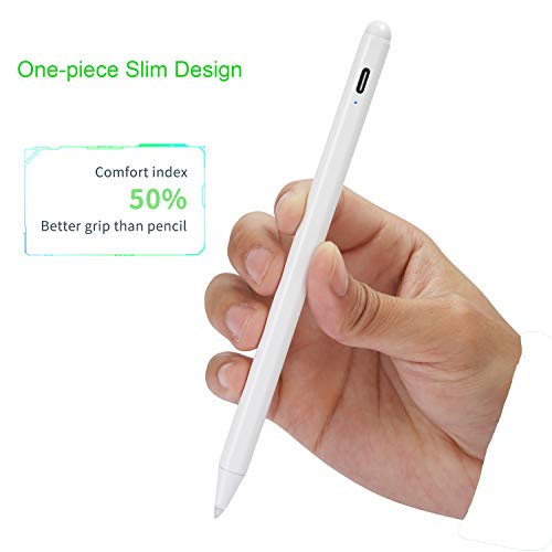 Pencil for Apple iPad Air 5th/4th/3rd Generation,Palm Rejection Stylus Pen for iPad Air 5th/4th/3rd, Tip Stylus Compatible with Apple Pencil 2nd Generation for iPad Air 5/4/3,White