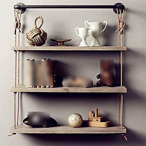 LLRYN Wall Shelf, Multi-Purpose Storage Shelf, Three-Layer partition, Adjustable for The Living Room of The Bathroom Kitchen, etc. (Size : 80 * 20cm)