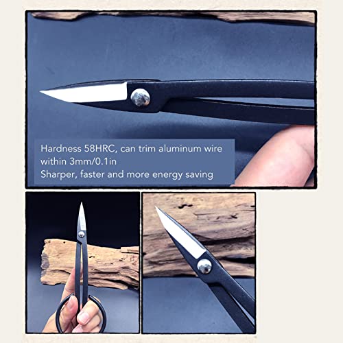 7.87In Bonsai Scissors Steel Rust Resistance Plant Branch Shears Pruning Scissors Bonsai Tools for Garden Flower Arrangement