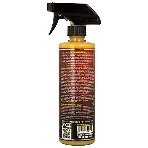MASTERSON'S CAR CARE MCC_119 Ceramic Spray Sealant β Advanced Hydrophobic Sprayable Coating β Repels Water Spot and Dirt β Instant Showroom Shine (16 oz.)