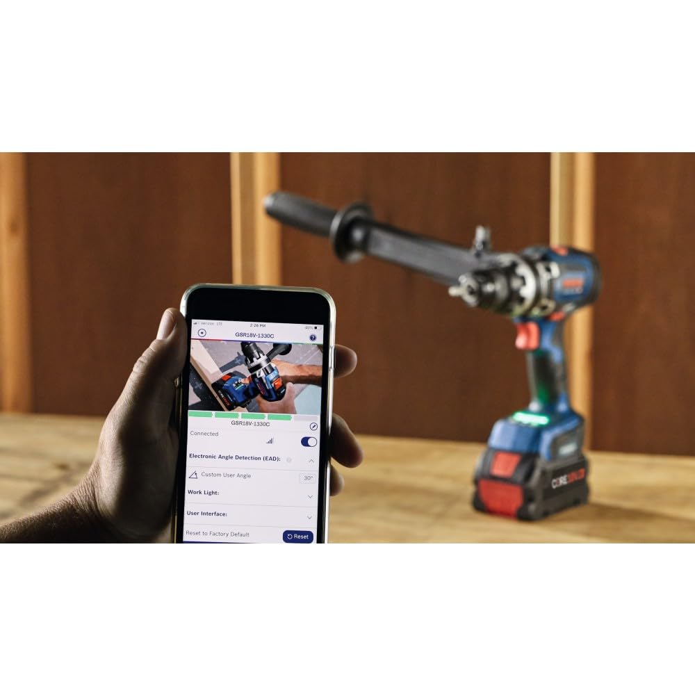 BOSCH GSR18V-1330CB14 PROFACTOR™ 18V Connected-Ready 1/2 In. Drill/Driver Kit with (1) CORE18V® 8 Ah High Power Battery