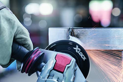 Bosch GWX13-50VSP 5 In. X-LOCK Variable-Speed Angle Grinder with Paddle Switch with TCWX27S500 5 In. x .045 In. X-LOCK Arbor Type 27A (ISO 42) 60 Grit Fast Metal/Stainless Cutting Abrasive Wheel