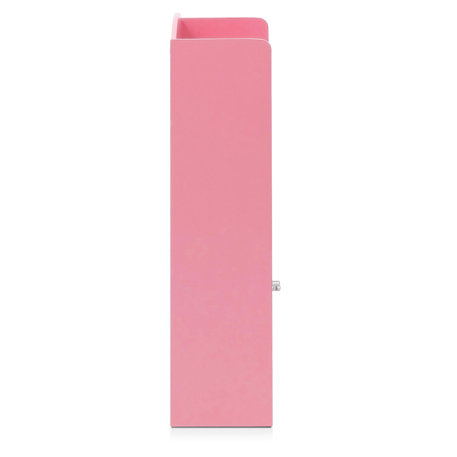 FURINNO 2 shelves Stylish Kidkanac Bookshelf With Storage Cabinet, Pink