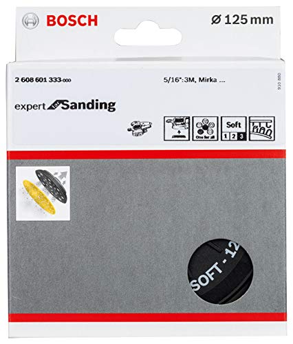 Bosch Professional Multi-Hole Pad (Diameter 125 mm, Soft, Velcro, Accessories for Random Orbital Sanders)
