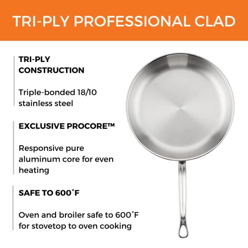 Hestan - ProBond Collection - Essential Skillet Set, Set of Two, 8.5-inch NonStick & 11-inch Stainless Steel, Made without PFOAs