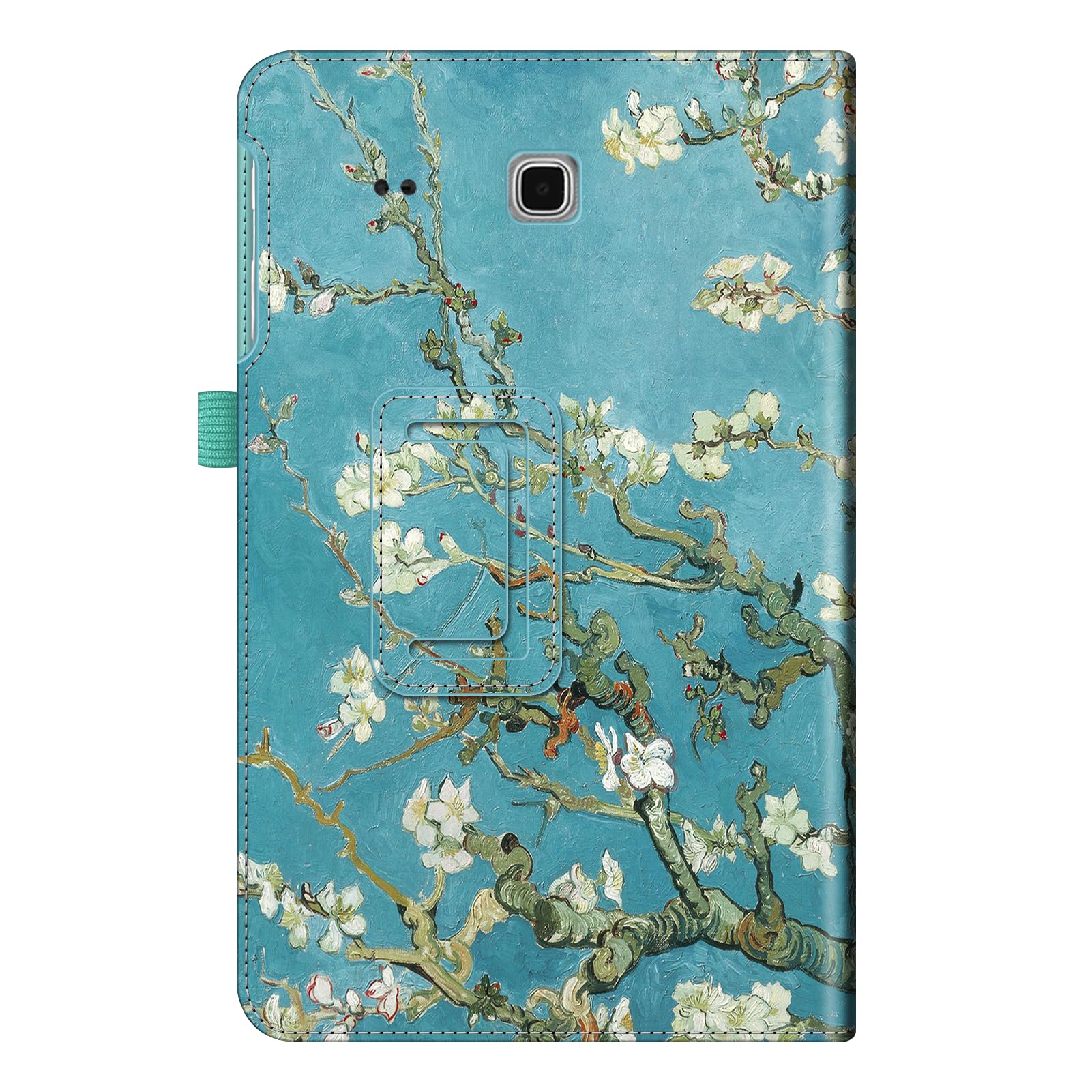 Fintie Folio Case for Samsung Galaxy Tab E 9.6 2015 (Model SM-T560/T561/T565/T567), Slim Fit Premium Vegan Leather Cover, Blossom