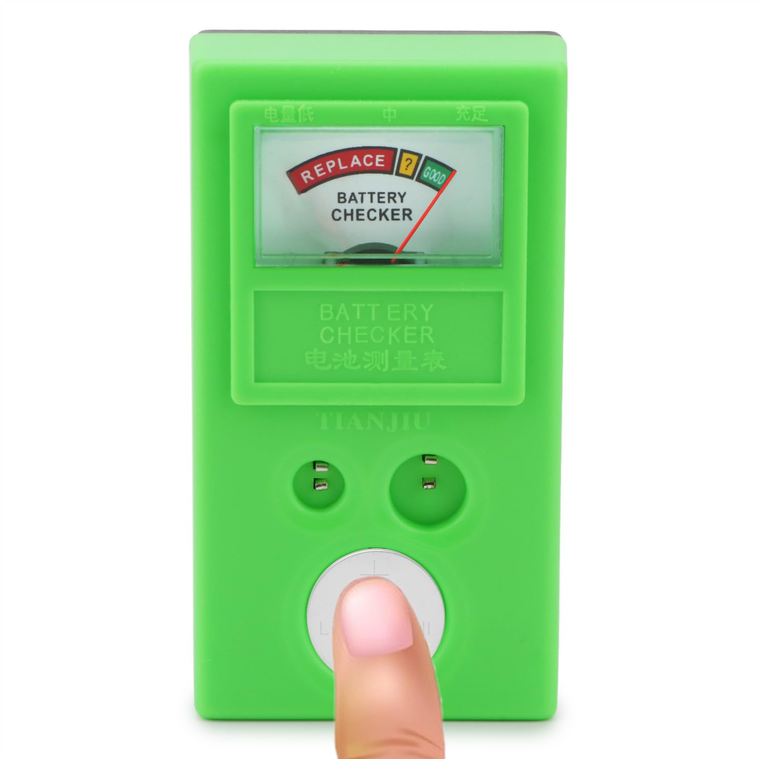 Rongon Button Cell Battery Tester Portable Button Battery Checker1.5v 3v Small Battery Tester Meter Tool for LR44 CR2032 CR2025 Button Cell