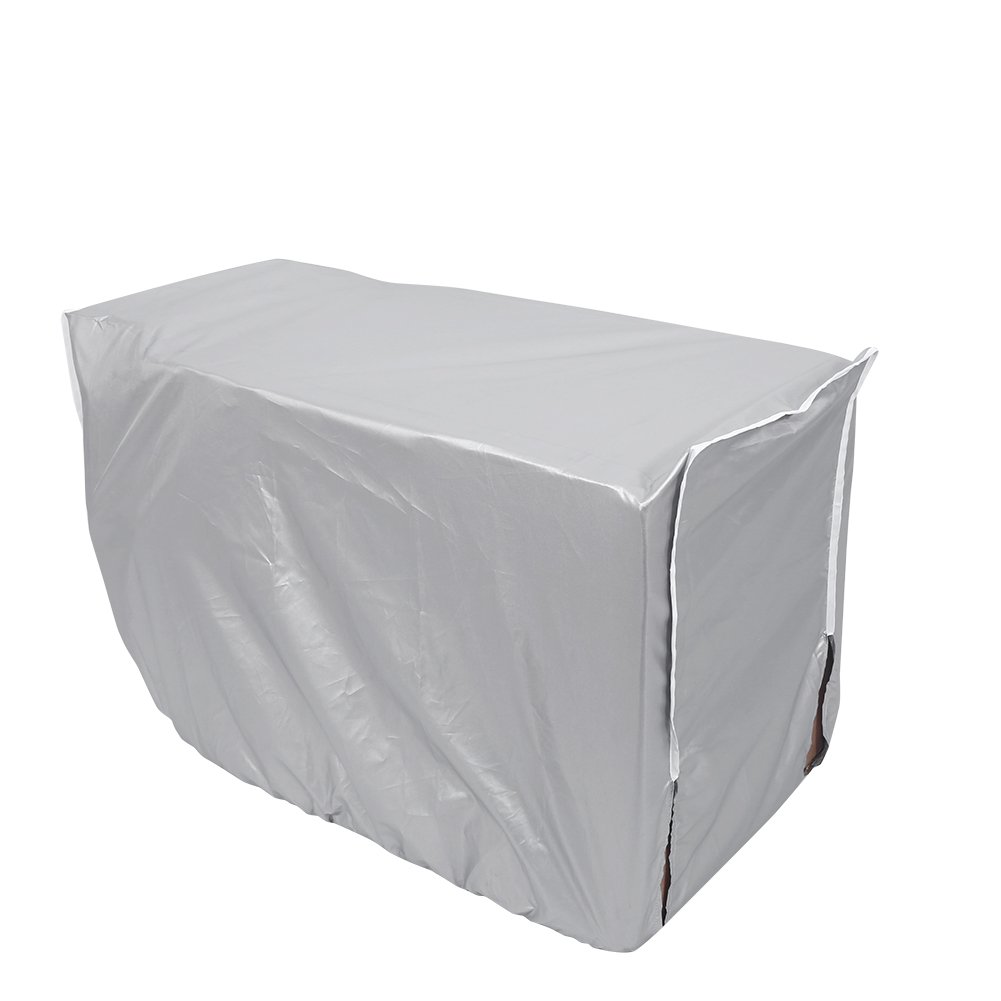 Bewinner Air Conditioner Cover, Anti-Dust Anti-Snow Waterproof Sunproof Conditioner Protector for Outdoor Use, Rectangle, Silver (94 40 73 cm)