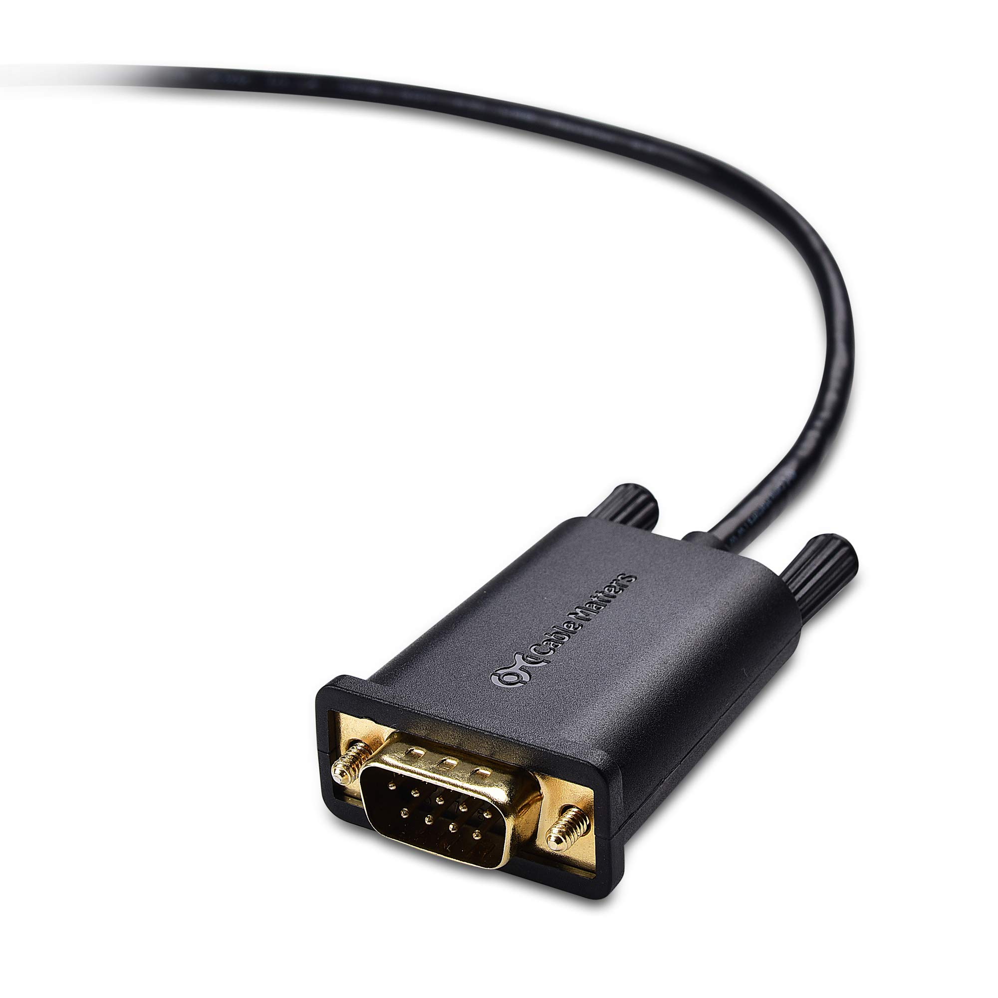 Cable Matters USB C to Serial Adapter Cable - 3ft, USB-C to Serial, USBC to DB9, USB C to RS232 Cable, Compatible with Thunderbolt 5/4, Supports Windows 11/10/8/7/Vista/XP, macOS 11.0 or Later