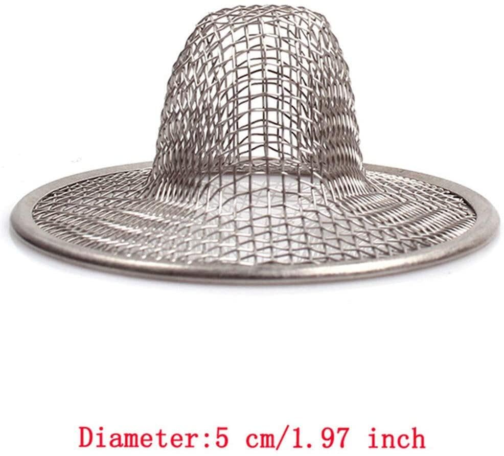 5 pcs Kitchen Sink Strainer Stainless Steel Sink Drain Sink Metal Strainer Bath Basin Filter, 5cm