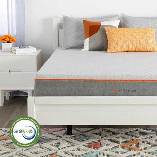 Craft & Trade Artistry 10 inch CopperGel Cooling Memory Foam Mattress / CertiPUR-US Certified / Bed-in-a-Box, California King, 100 Night Trial