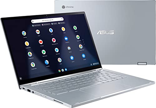 ASUS Chromebook Flip C433 14" IPS FHD 2-in-1 Touchscreen (Intel Core M3-8100Y, 8GB RAM, 128GB Storage (64GB eMMC + 64GB SD Card), Stylus) Home & Student Laptop, Lightweight, Chrome OS