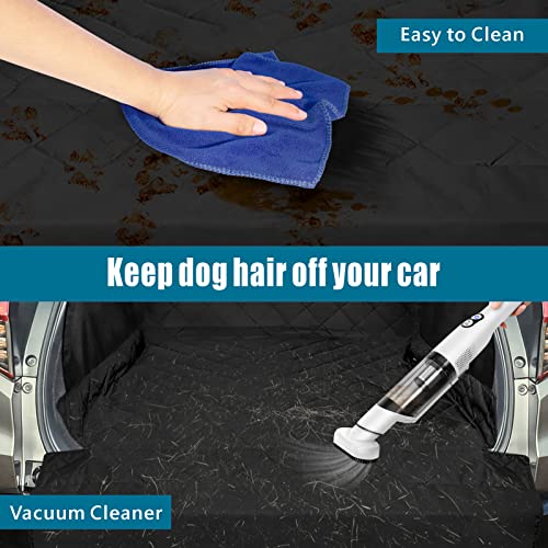 Veckle Cargo Liner, SUV Cargo Cover for Dogs with Side Flaps Hammock Water Resistant Nonslip Dog Seat Cover Cargo Area Protector Scratchproof for SUVs Sedans Vans