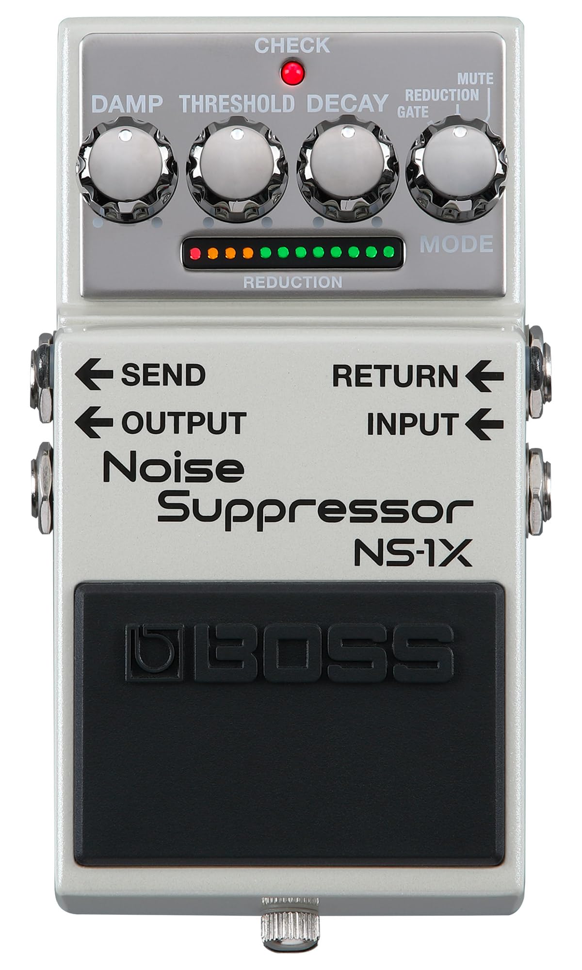 Boss NS-2 Noise Suppressor Bundle with 10ft Instrument Cable, 6in Patch Cable, and Picks