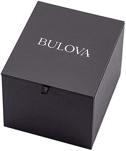 Bulova Men's Crystals Phantom Gold Tone Stainless Steel 3-Hand Quartz Watch, Cushion Shape Dial and Curved Mineral Crystal Style: 98B323