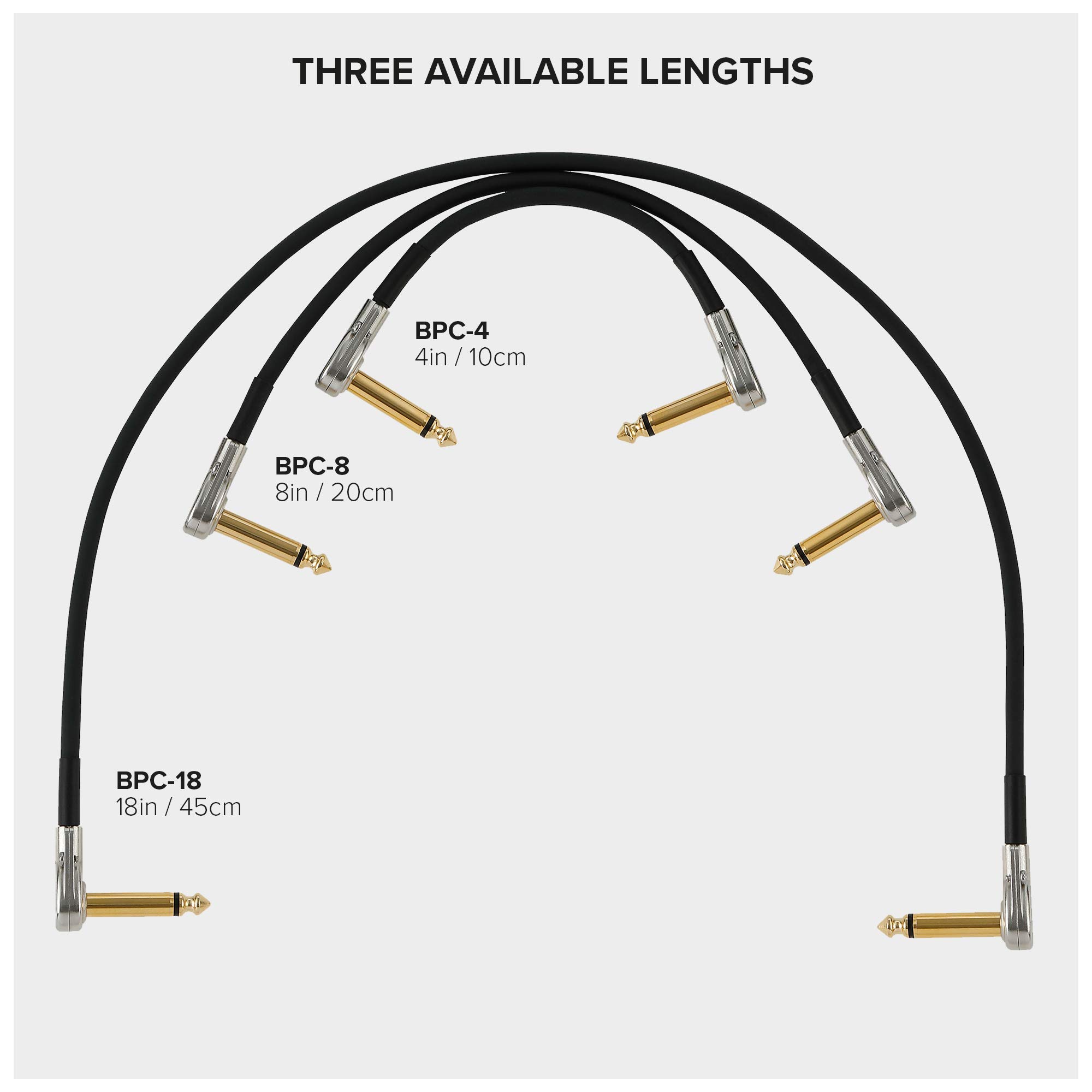 BOSS Stage and Studio Patch Cable, 4 Inches (BPC-4)