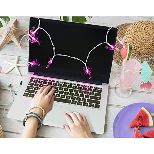 YAGE Tale Pink Flamingo USB Christmas Light Phone Charger Cord Designed for Women 50inch 8LED Compatible with Phone 11,11Pro,11Pro Max,12,12Pro,12Pro Max,13,13Pro,13Pro Max,14,14Pro,14Pro Max etc
