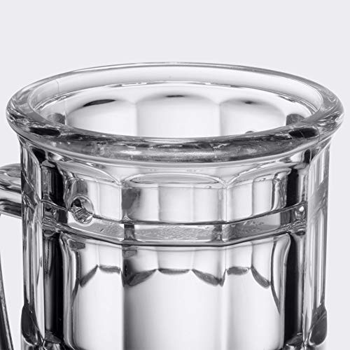 G.E.T. Shatter-Resistant Plastic Beer Mug / Stein, 20 Ounce, BPA Free, 00085-1-SAN-CL-EC, Pack of 4