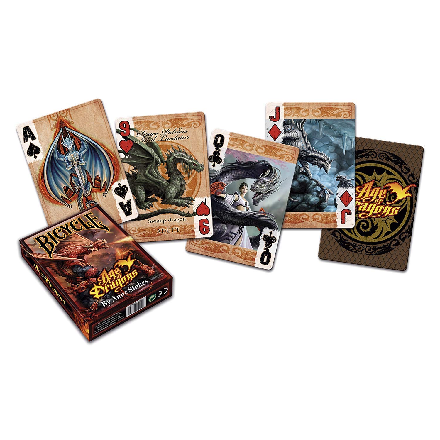 Bicycle Anne Stokes Age of Dragons Playing Cards, for 16 years to 99 years