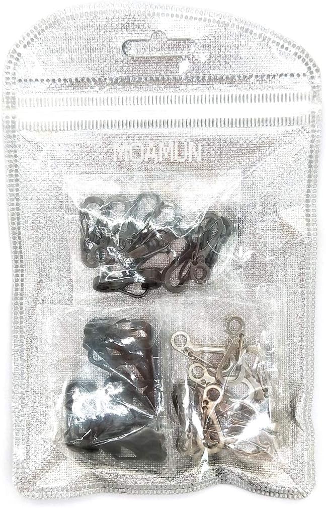 30PCS Mini SF Carabiner Clips Small Spring Snap Hook Tiny Carabiners Buckle Backpack Clasps EDC Keychain for Camping Bottle Using Accessories Paracod Tactical Survival Gear ( 3 Colors)
