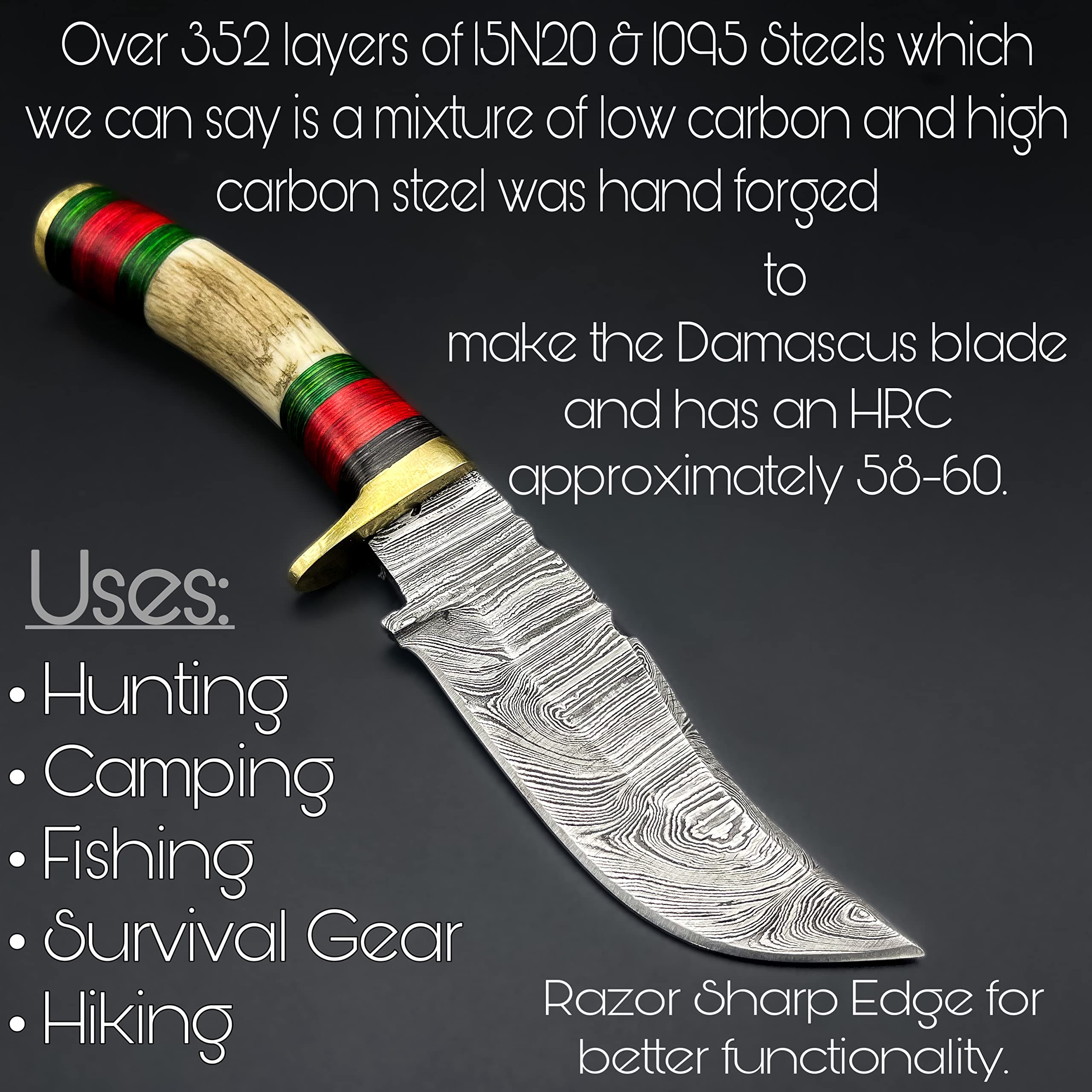 5-Star Compatible Inkjet Cartridge Replacement.Work with Inkjet Printers. Damascus Steel Handmade