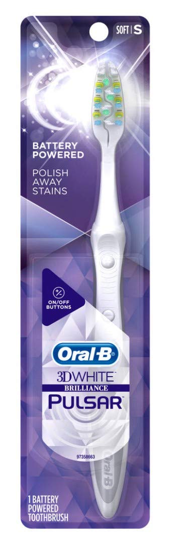 Oral-B Toothbrush Pulsar Soft 3D White (Battery Powered) (Pack of 3)